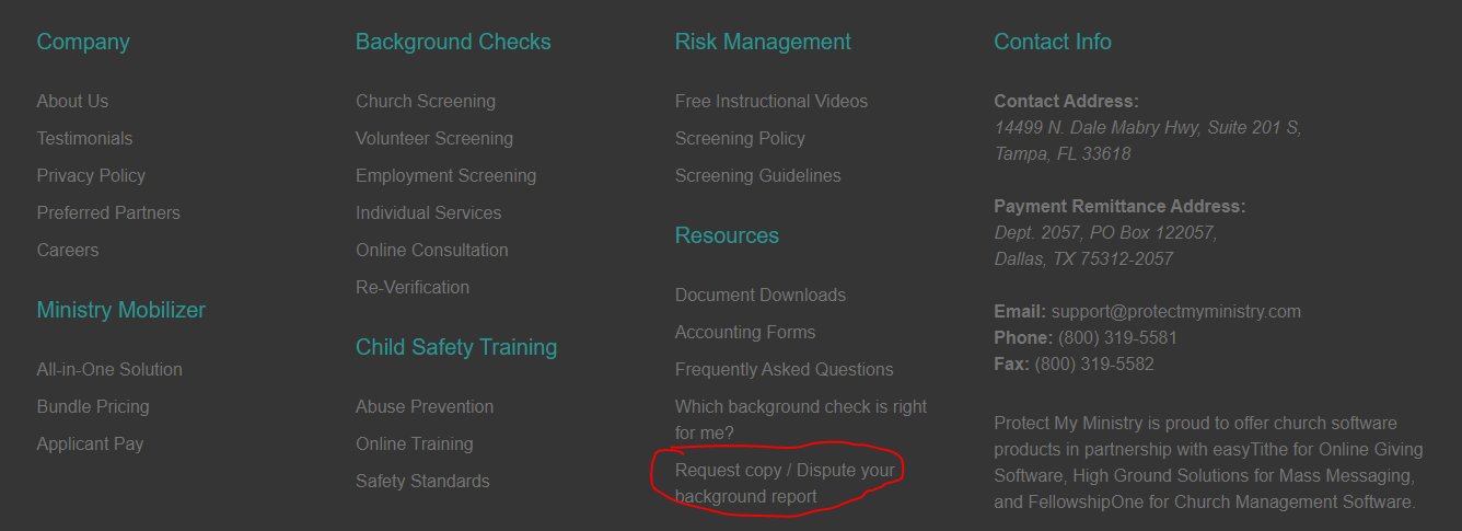 How can I request a copy of my report? – Protect My Ministry
